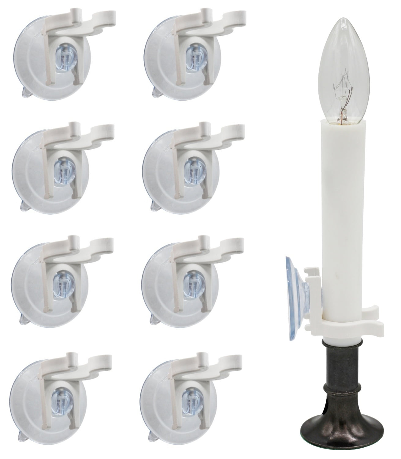 Window Candle Clamps with Super Strong Suction Cups, Holder Suction Cup ...