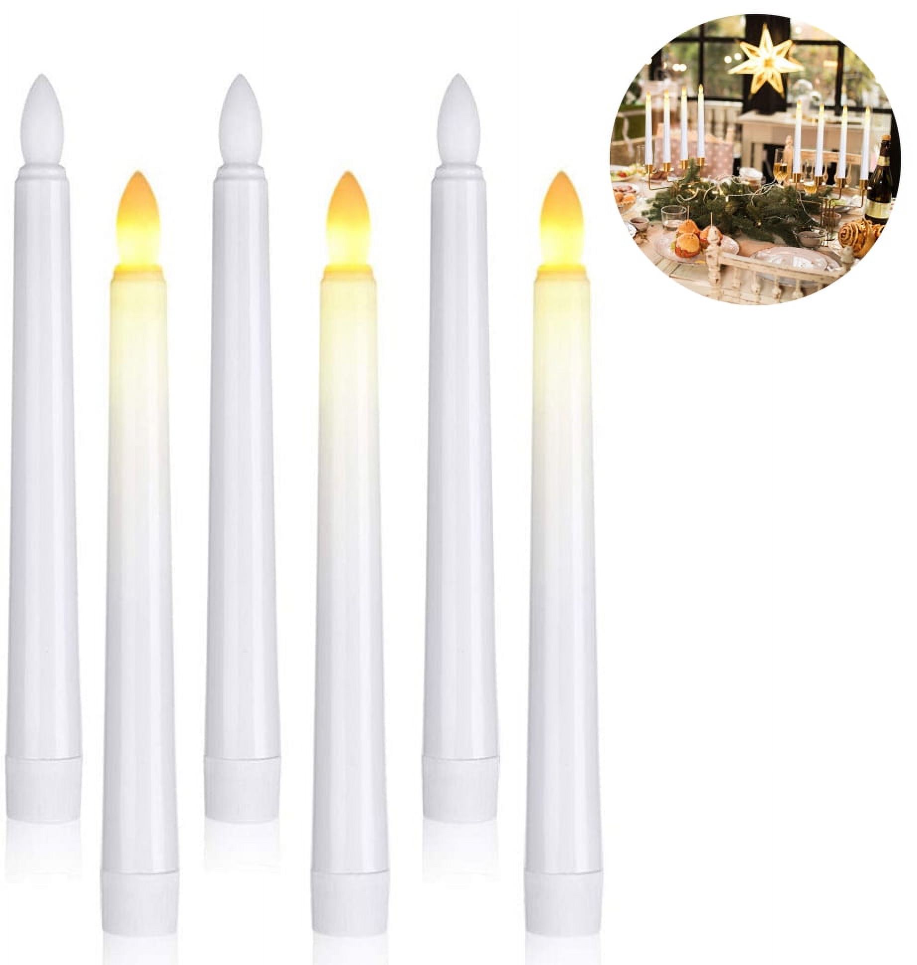 Window Candles With Remote Control, 6 Packs Battery Operated Flickering ...