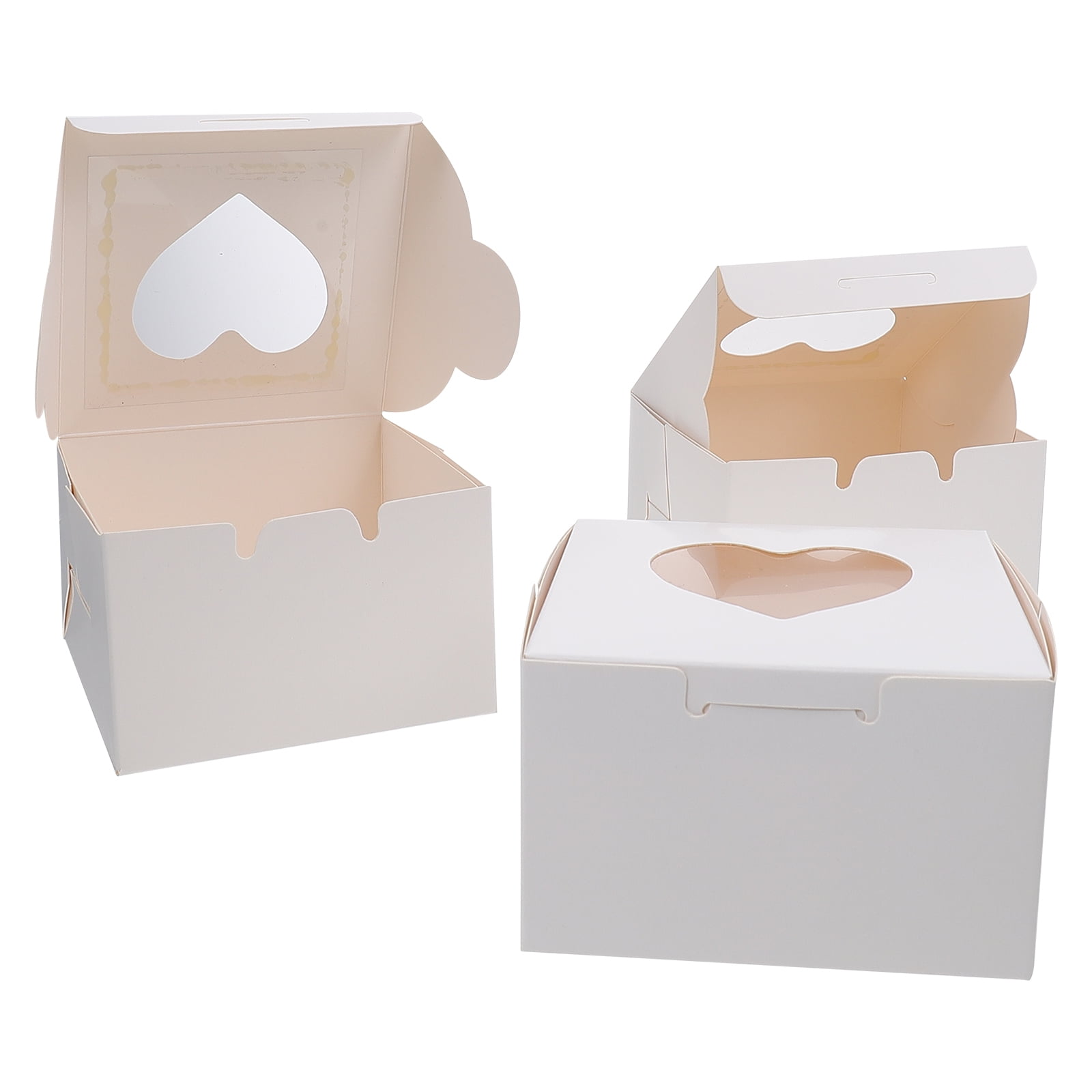 Window Candy Box: 20pcs Paper Boxes with Heart Shaped Window Cookie ...