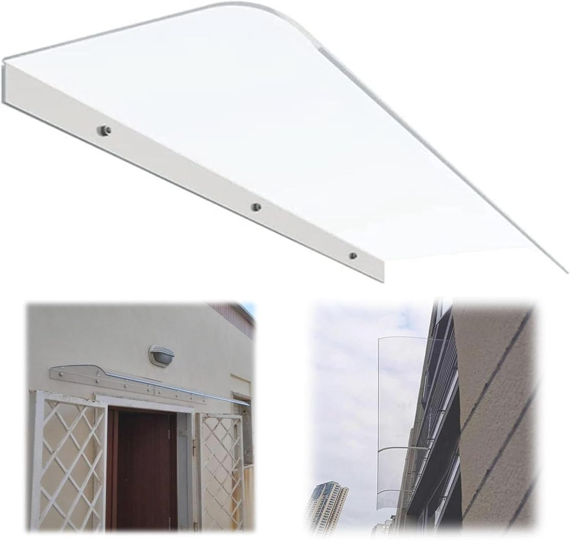Window Canopy,Invisible Outdoor Awning,Polycarbonate Door Shelter,Porch ...