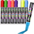 Window Chalk Markers for Cars Glass Washable, 8 Colors Jumbo Liquid ...