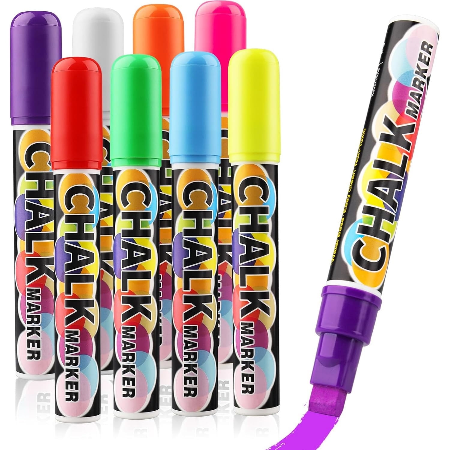 Window Chalk Markers,Erasable Liquid Chalk Markers,Washable Car Paint ...