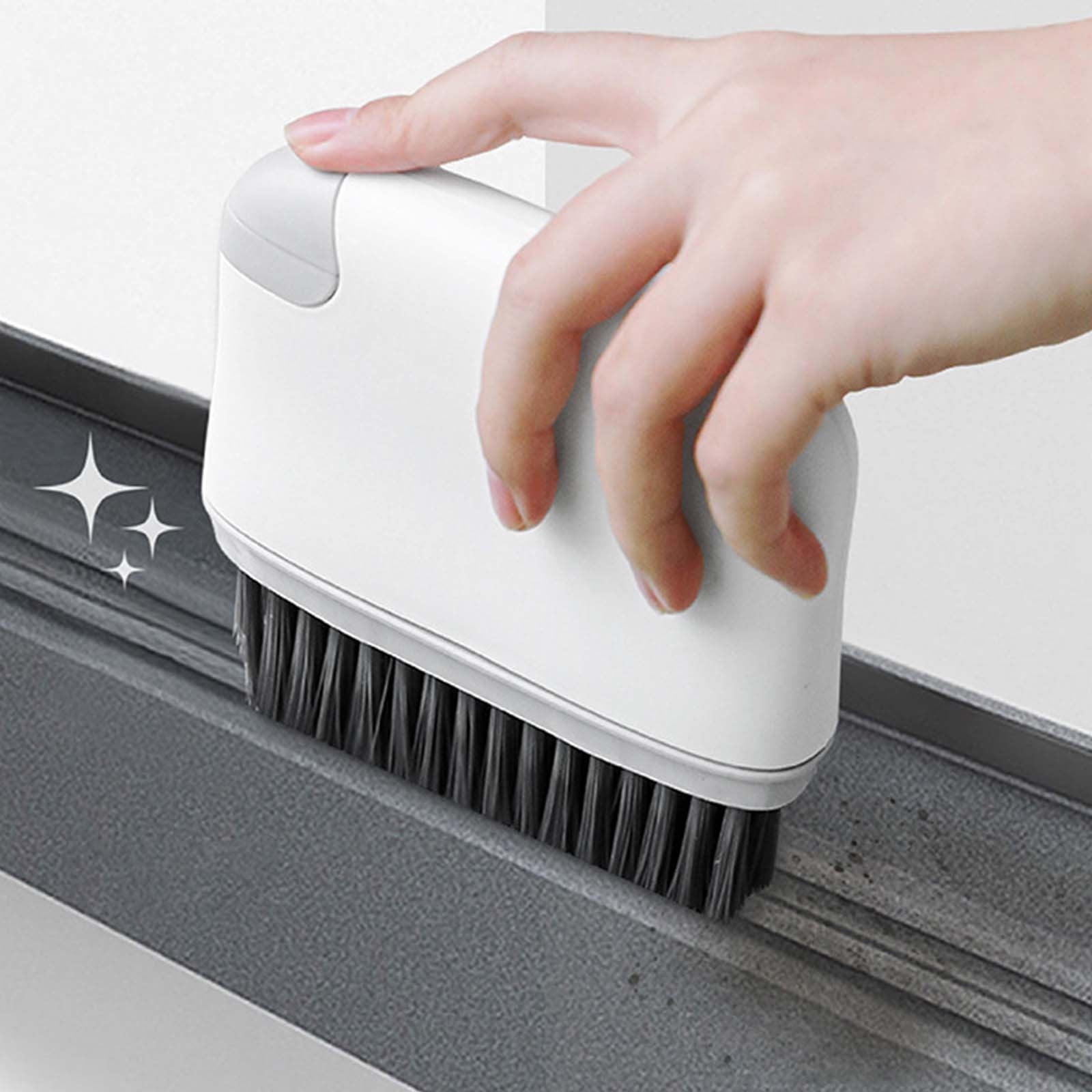 Window Channel Cleaning Brush - Detachable Fiber Pads, Multi-purpose ...