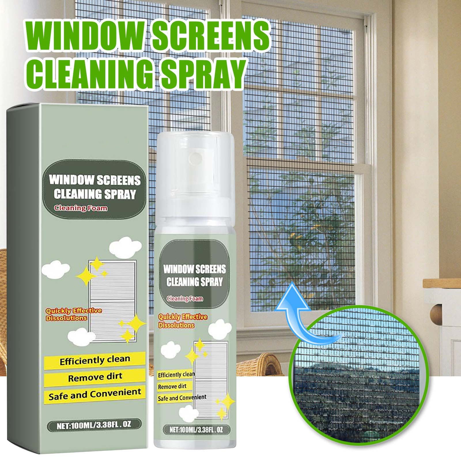 Window Cleaner under $5! Yannianjz Window Screen Cleaning Spray, No Rinse Cleaning Foam ...