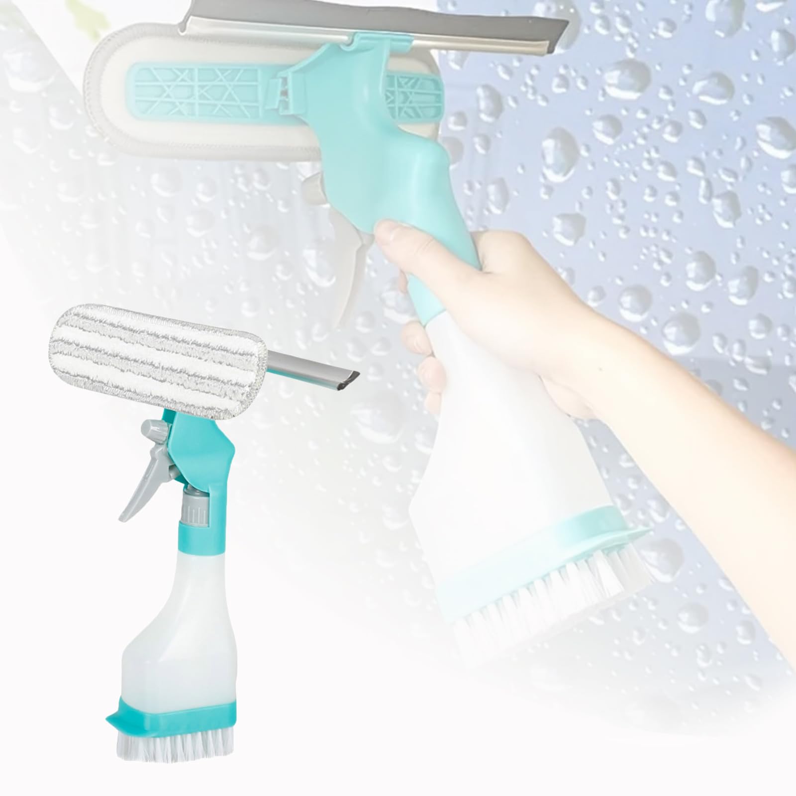 Window Cleaner Squeegee, Microfiber Window Washer, Multifunction Window ...