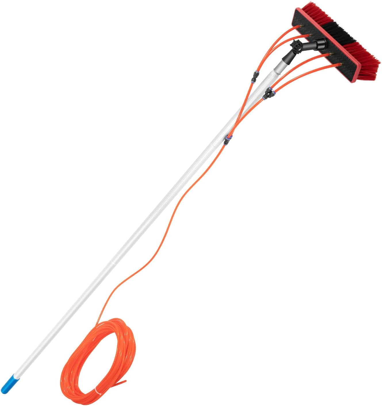 Window Cleaning Kit 26ft Long Poles Water Fed Brush Aluminum Alloy ...