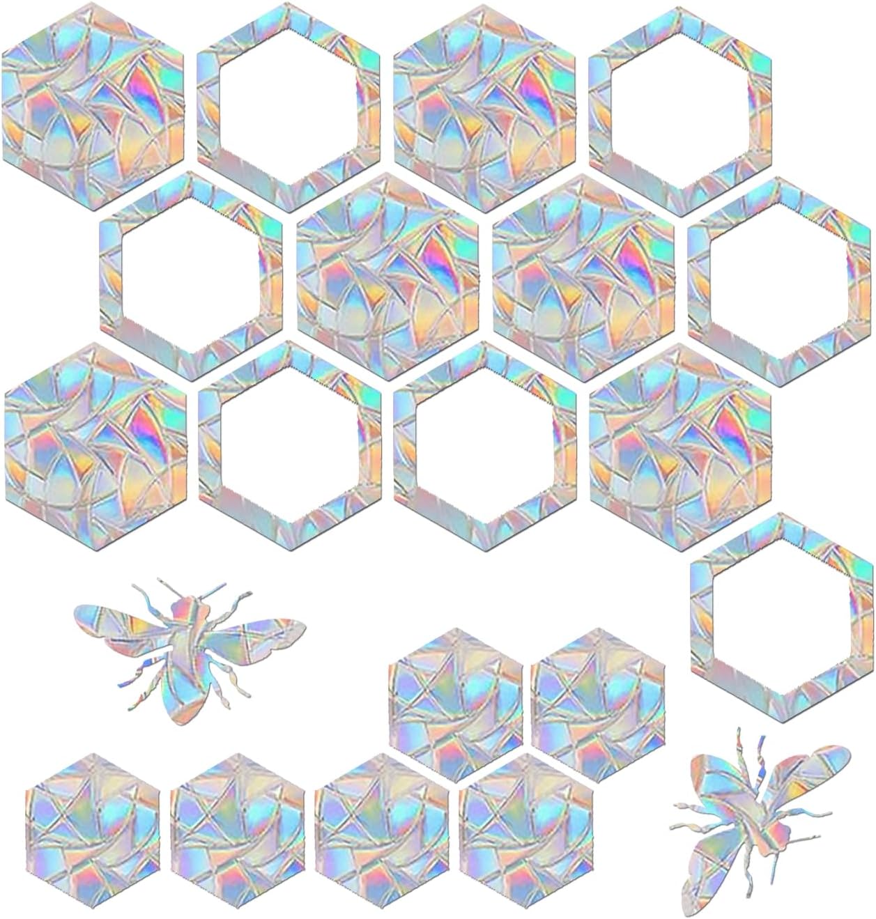 Window Clings for Birds - Anti-Collision Window Decals - Prismatic Non ...