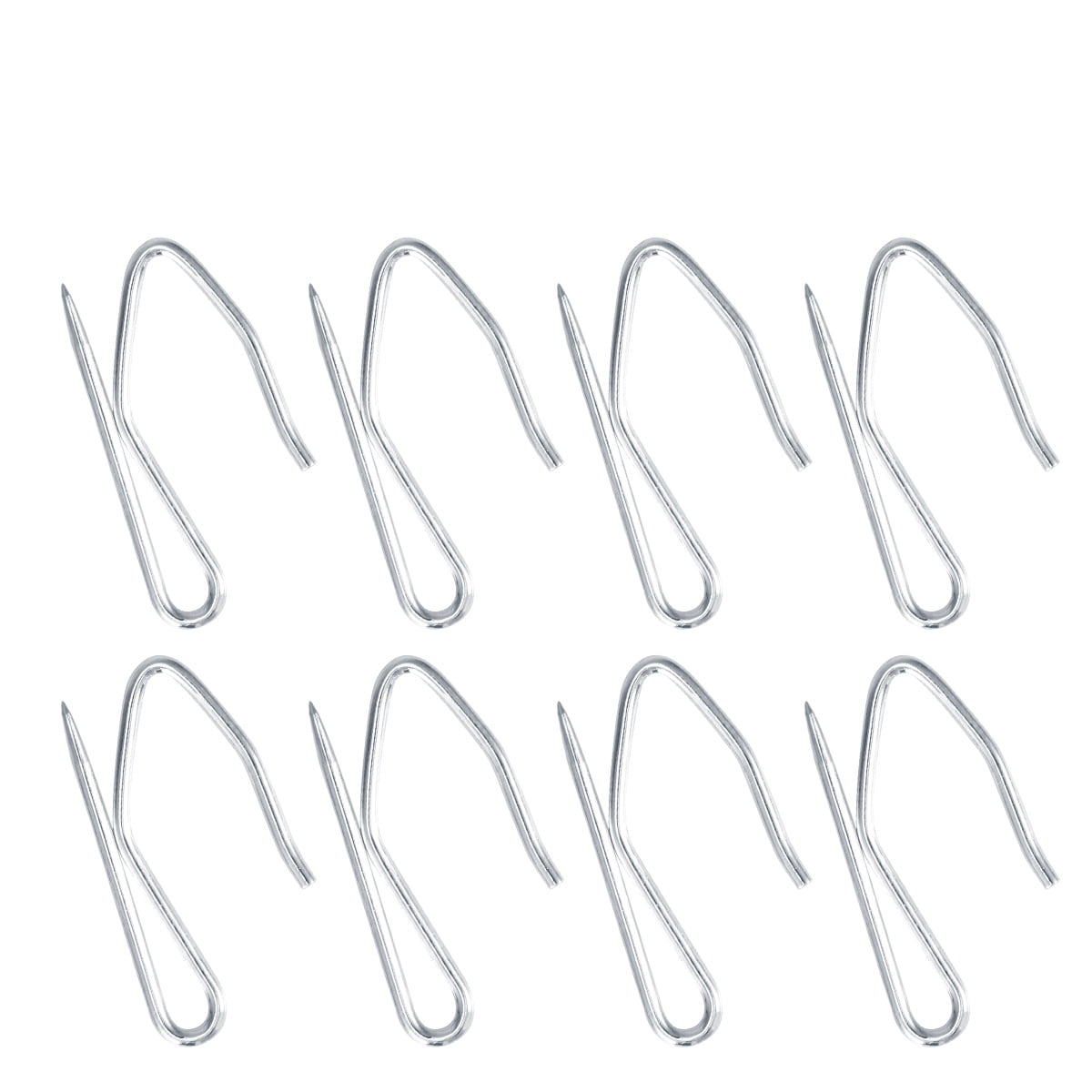UPKOCH S Shaped Hooks for Hanging Curtain Silver Iron 100 Pcs Strong ...