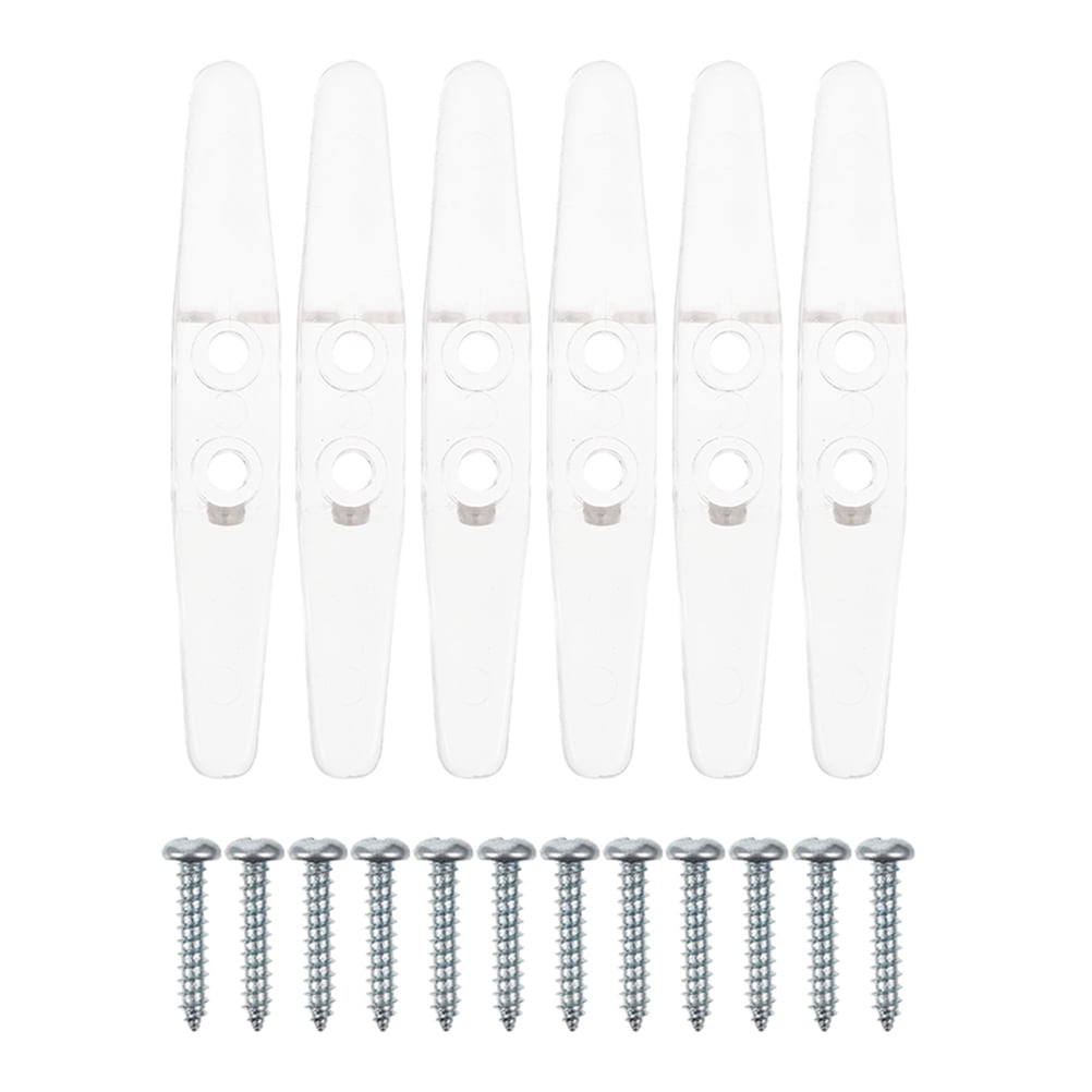 Window Curtain Blind Cord Cleat: 6pcs Transparent Safety Rope Cleat ...