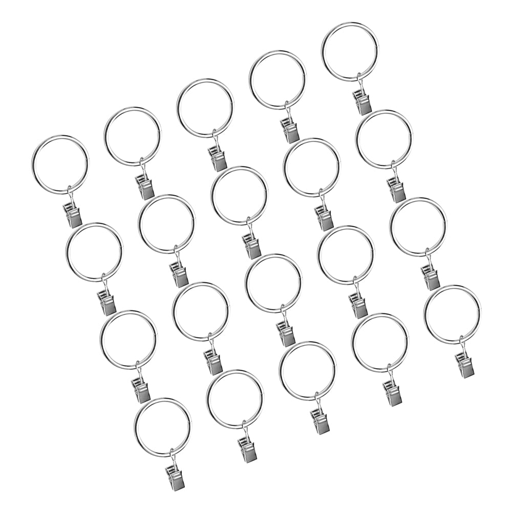 Window Curtain Ring Rod Clip Hanging (white Nickel) (4.0mm×38mm ...
