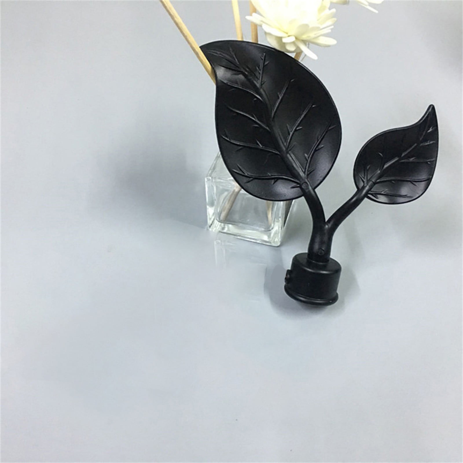 Window Curtain Rod Cap Finials Leaf Shaped Style Elegant Vintage ...