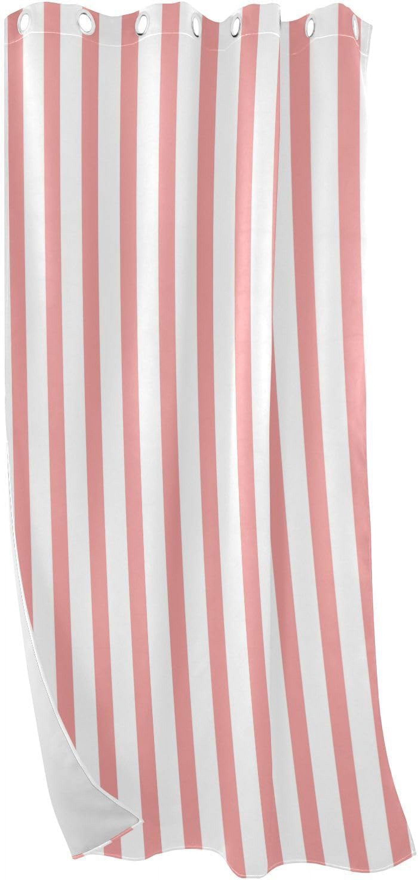 Window Curtains for Bedroom 84 Inch Length 84 inches Pink Stripe ...