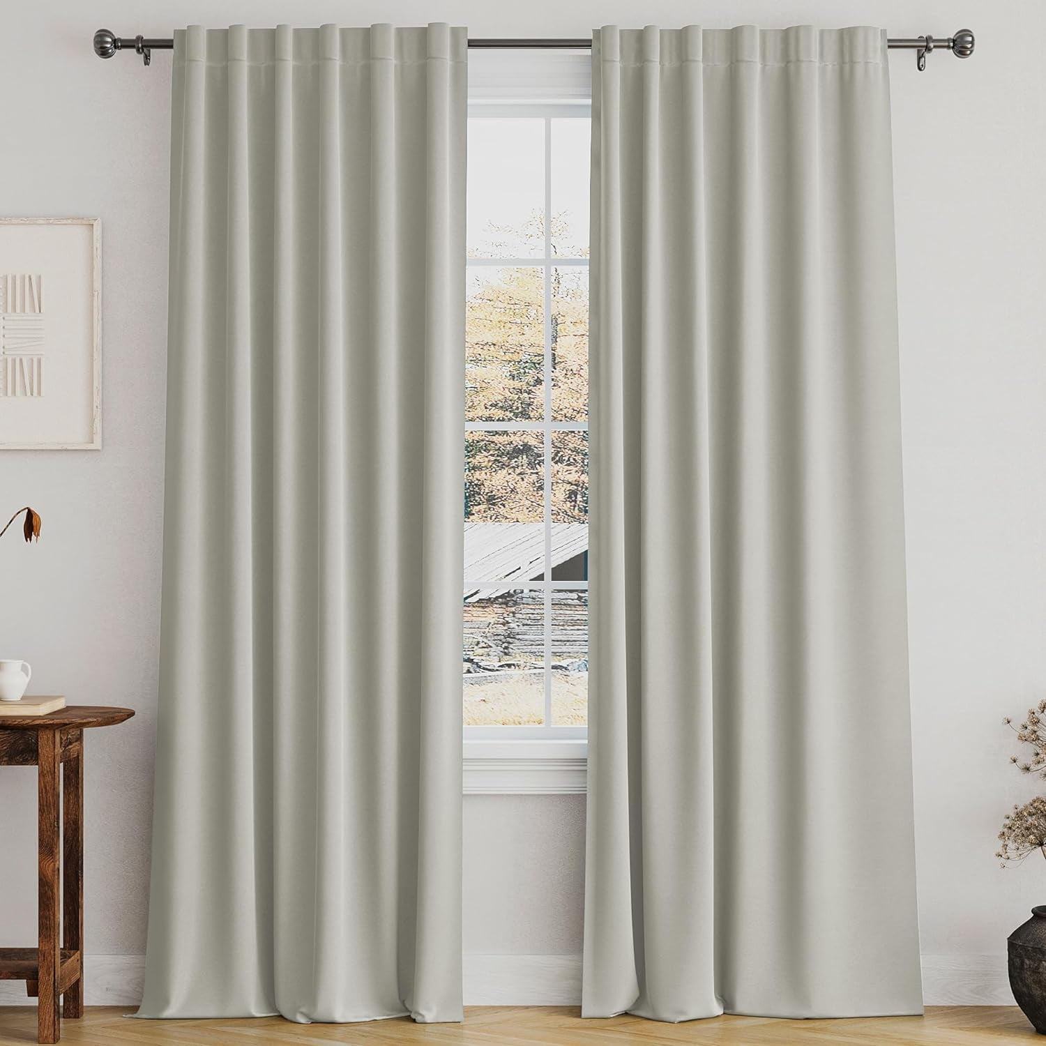 Window Curtains Insulated Thermal 52 inch Wide by 84 inch Long Back Tab ...
