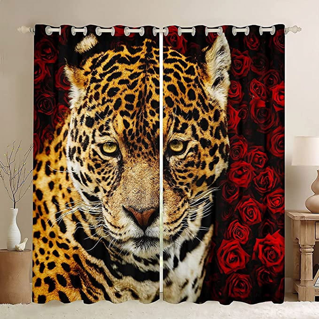Window Curtains Patchwork Cow Fur Print Curtains For Living Room ...