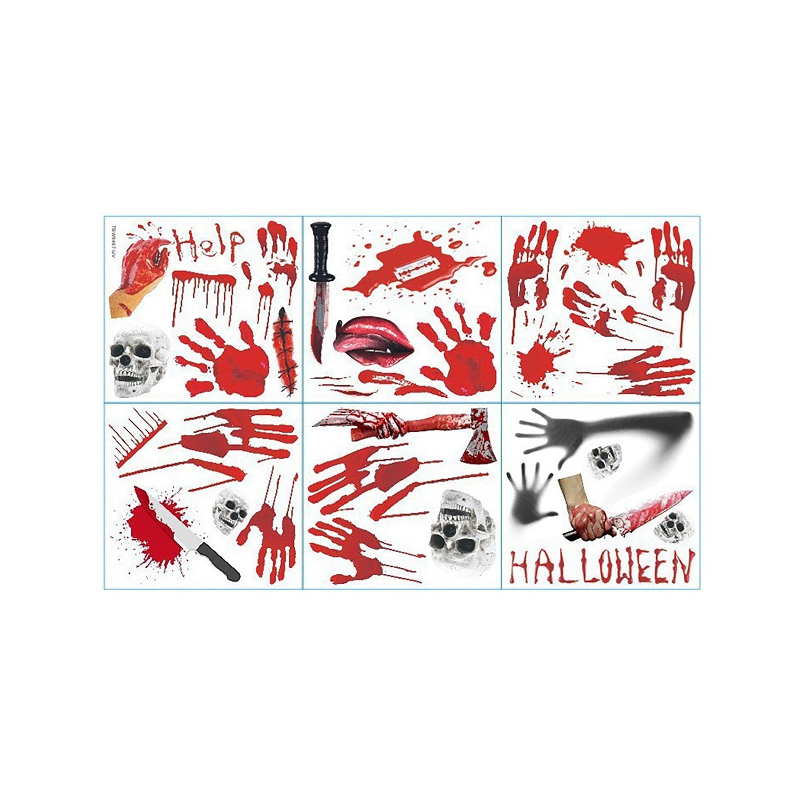 Window Decoration Window Paste Hand Wall Decoration Paste Scary Door ...