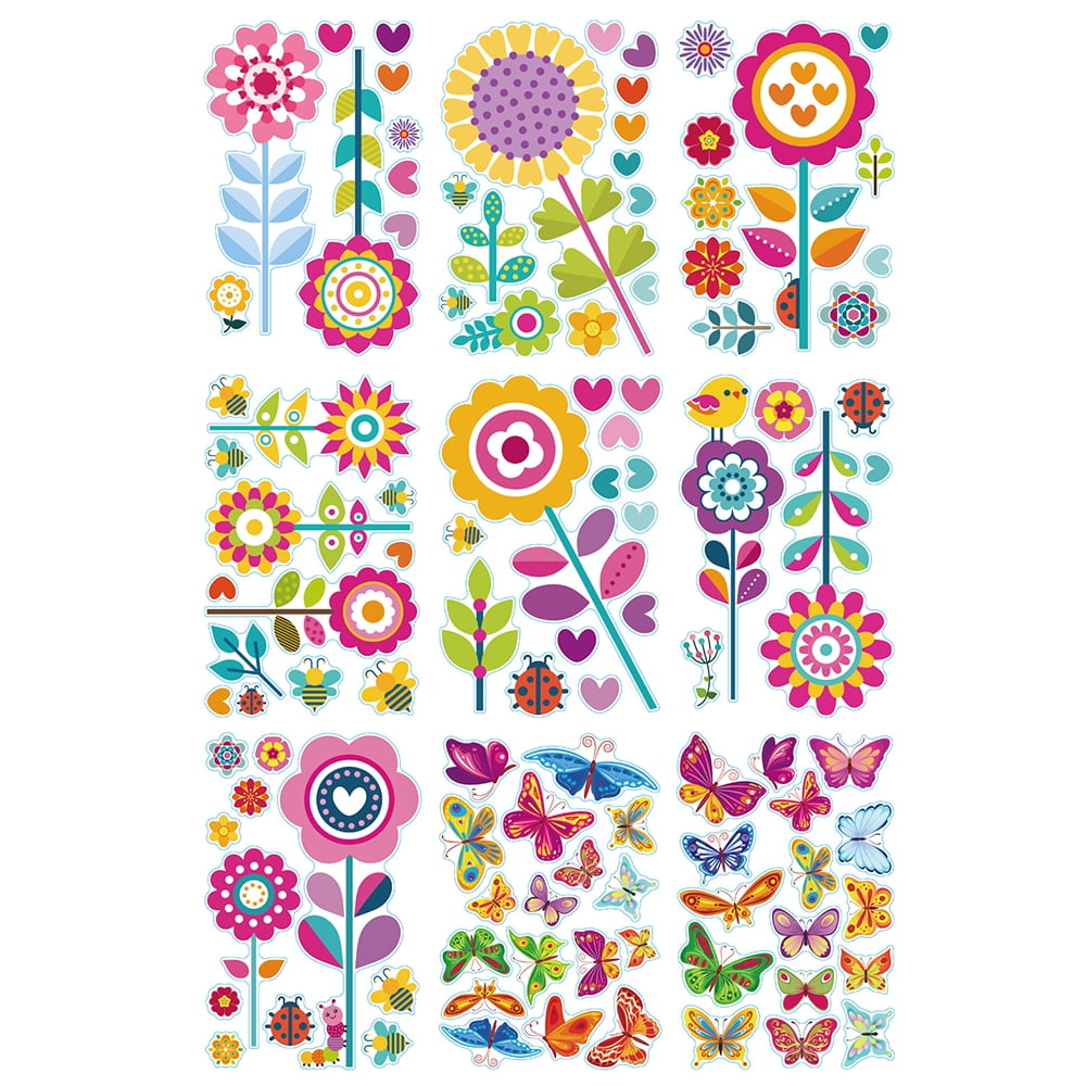 Window Decorations Spring 9 Sheets Window Stickers Spring Easter Self ...