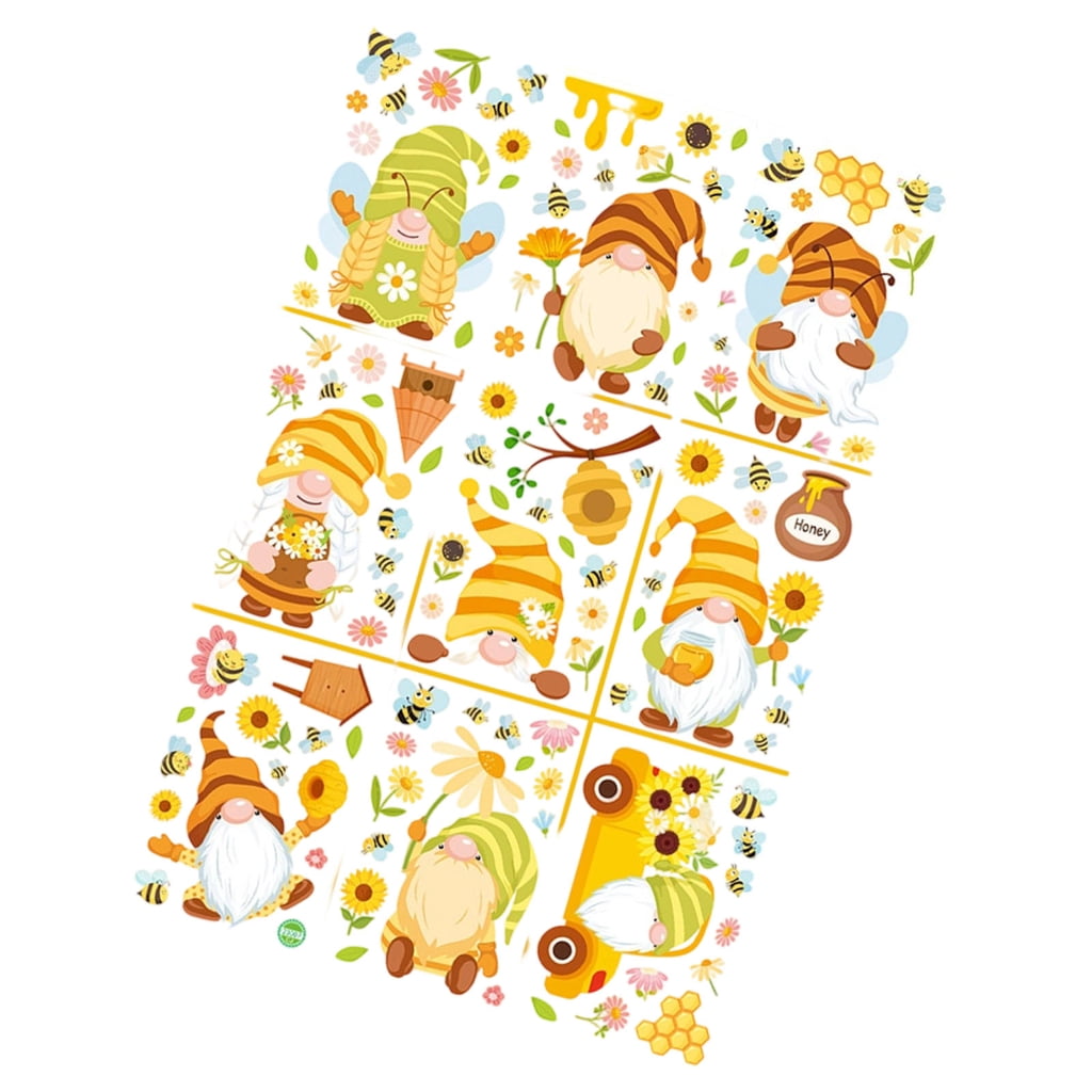 Window Decorations Spring Theme Multiple Flower Designs Safe Cling ...