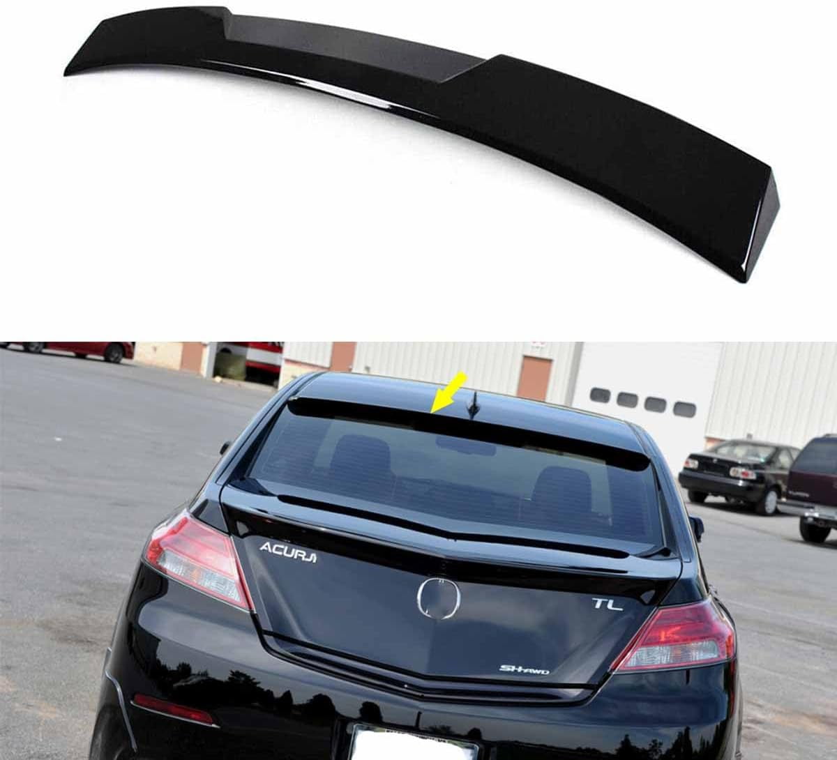 Window Deflector Fit for 2003-2014 ACU.ra TL Sedan Rear Roof Window Spoiler Wing Adjustale ...