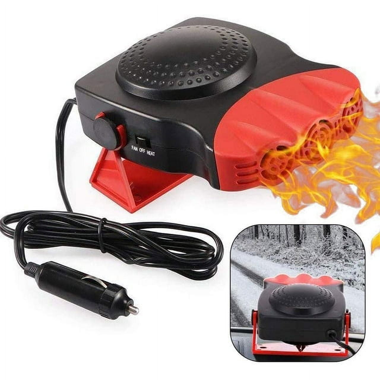 12V 150W Car Heater Defroster, Portable Electric Window Heater with ...
