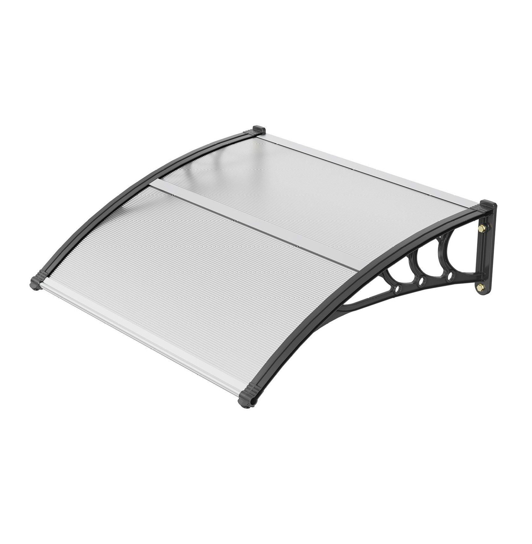 Window Door Awning Canopy 40" x 40", UPF 50+ Polycarbonate Entry Door ...