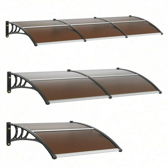 Window Door Awning Canopy - 40x40 to 40x120 Inch, UPF 50+ Polycarbonate ...