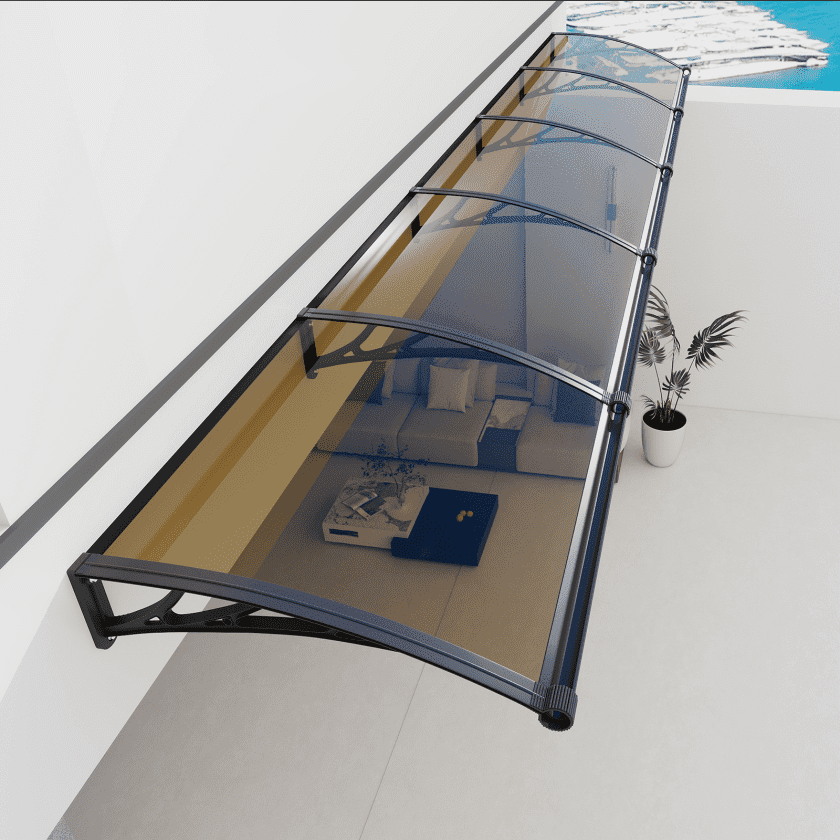 Guansu All-Weather Waterproof Awning, Polycarbonate Window Door Canopy ...