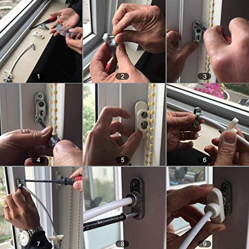 Window Door Opening Restrictor Cable Infants Kids Safety Lock Catch ...
