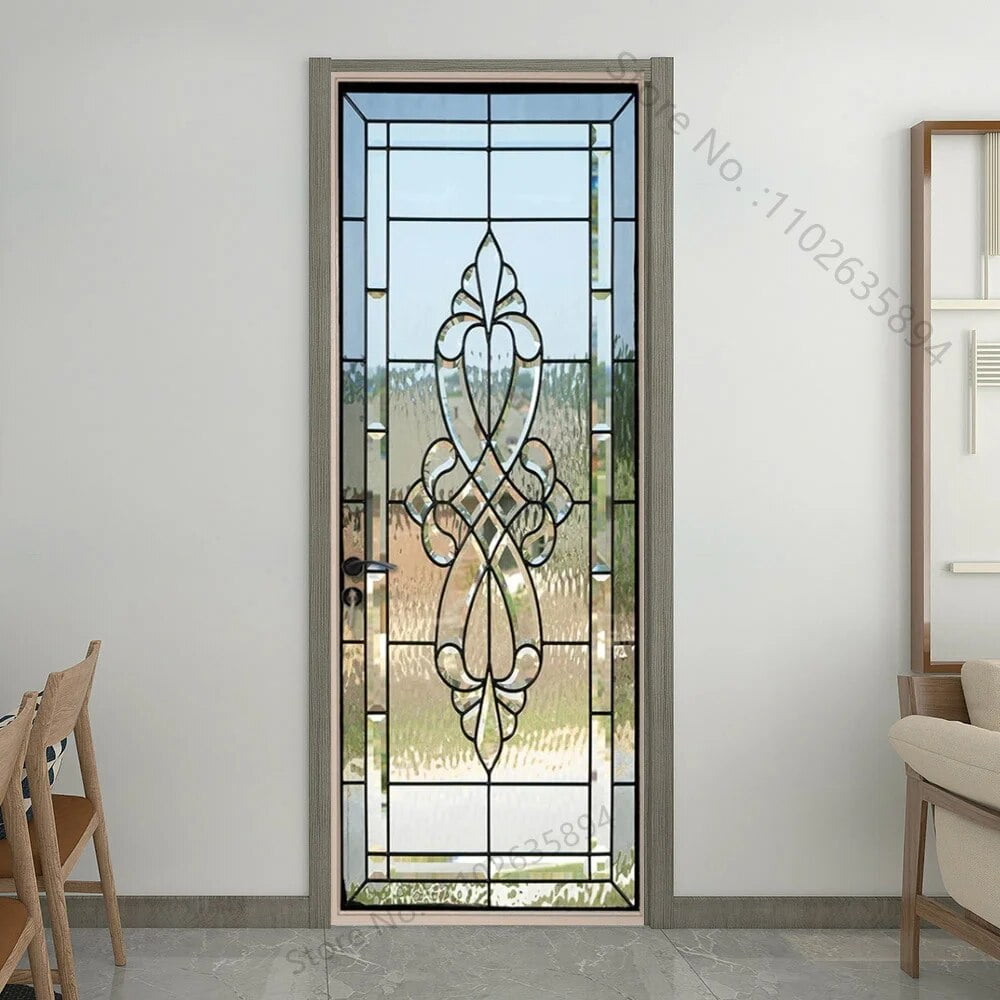 Window Door Stickers Wallpaper For Self-adhesive 3d Entrance Bathroom ...