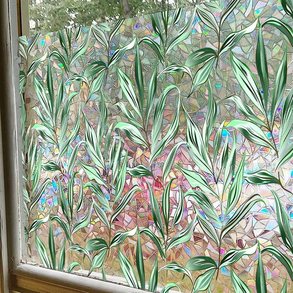 Window Privacy Film,3D Stained Glass Window Sticker,Anti-UV & Heat Control - Walmart.com