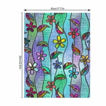 Hotiary PVC Window Privacy Film,3D Stained Glass Window Sticker,Static ...