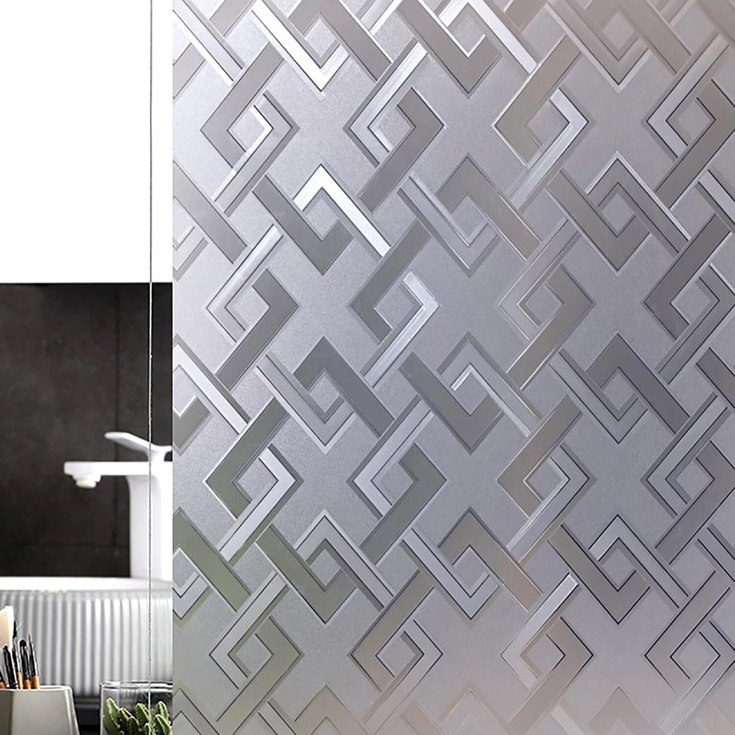 Window Films for Privacy,With pattern Static Cling Frosted Glass ...