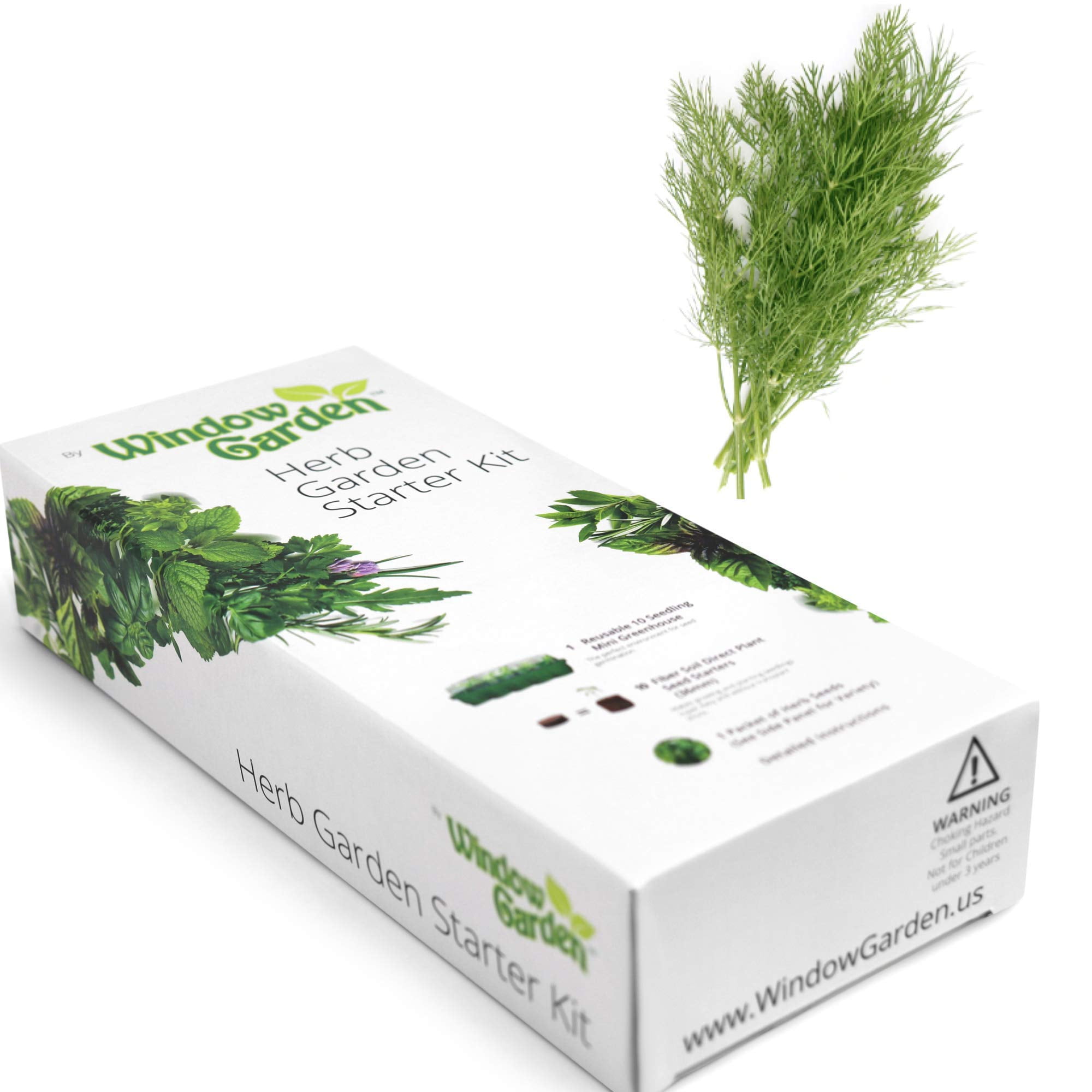 Window Garden - Basil Herb Kit - Grow Your Own Food. Germinate Seeds on ...