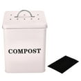 Window Garden Kitchen Compost Bin - Metal Pail for Composting Kitchen ...