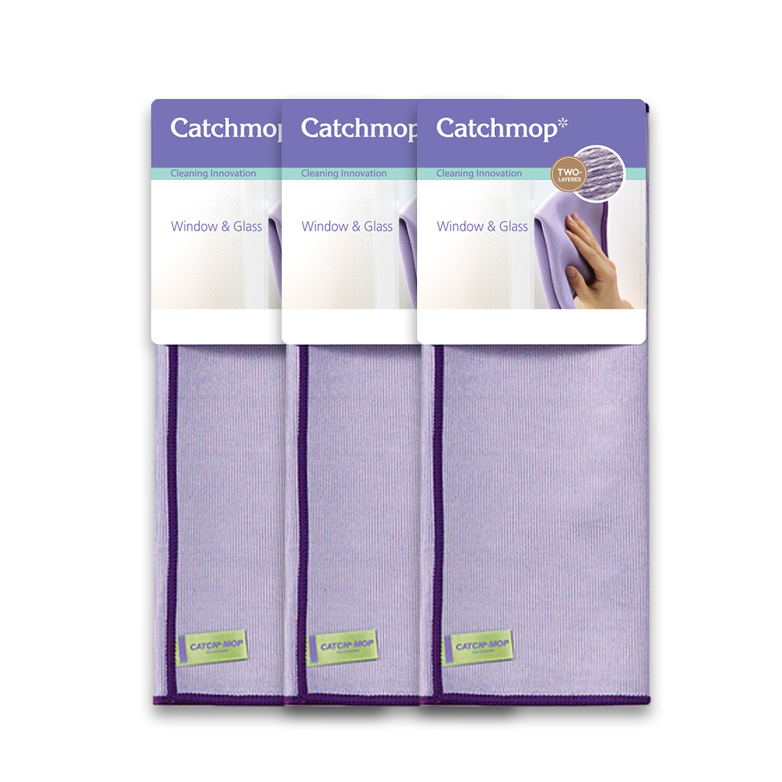 Window & Glass Cloth, Double-sided, Residue-free, Easy to clean (3 sets ...