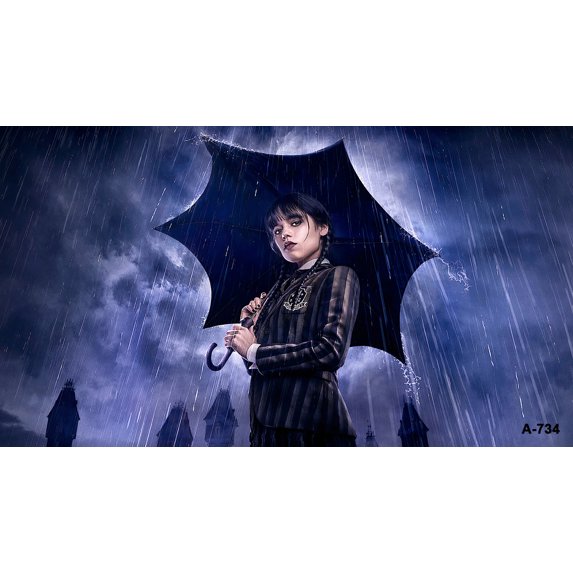 Window Gothic Backdrop Wednesday Horror Theme Birthday Photography ...