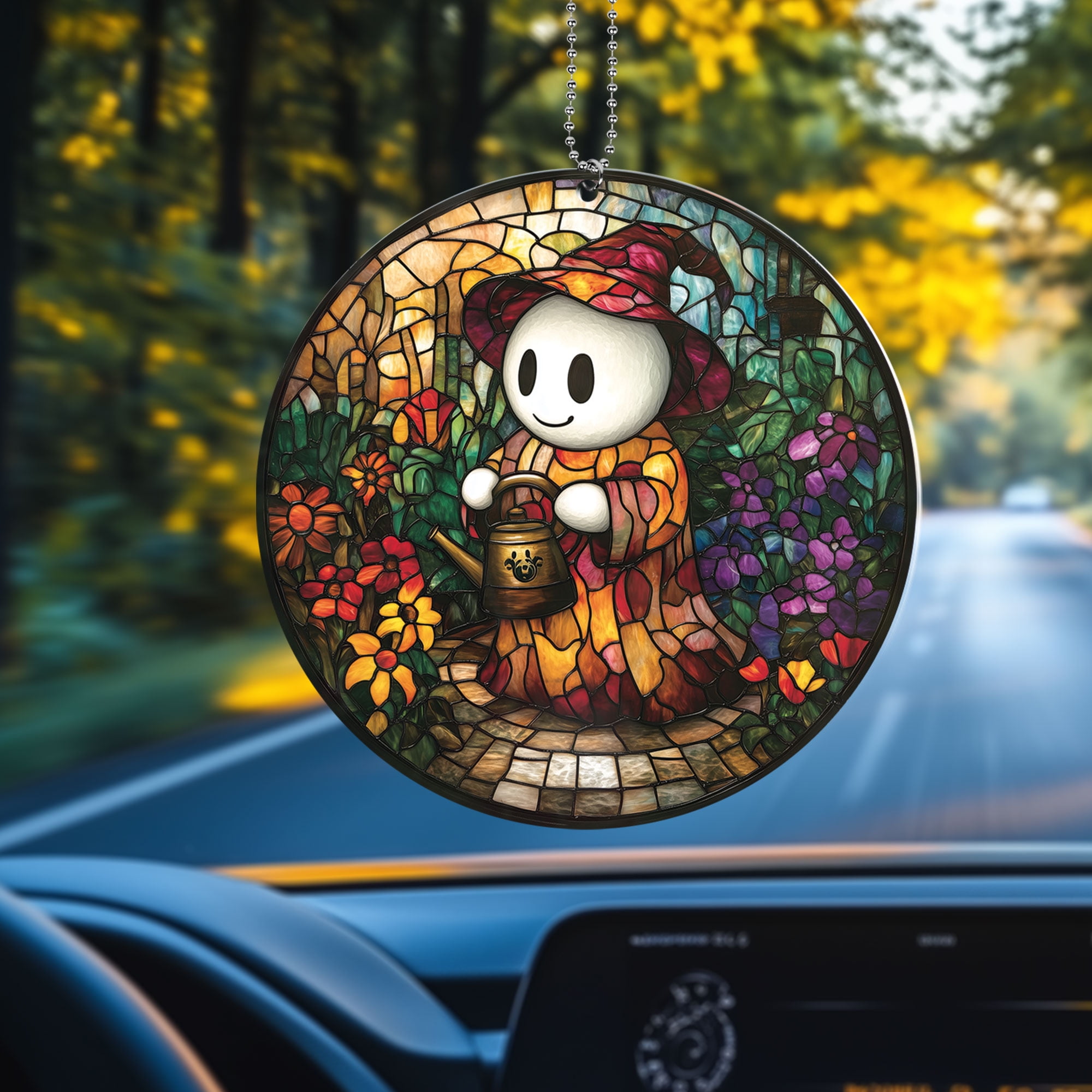 Window Hanging Acrylic Cute Ghost Suncatcher, Fun Car Decoration ...