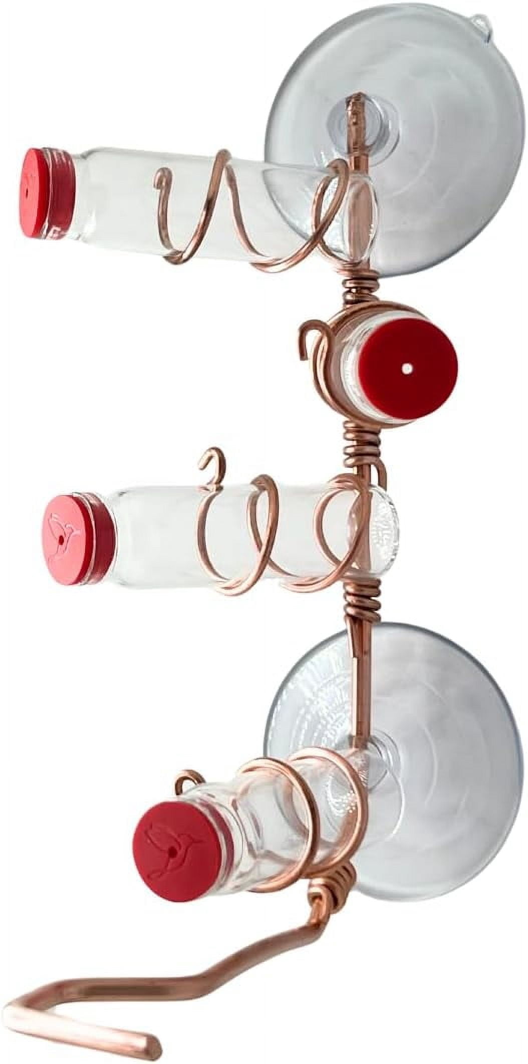 Window Hummingbird Feeder | Handcrafted Copper and Aluminum | Multiple ...