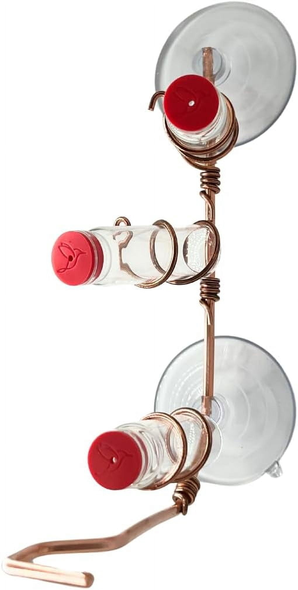 Window Hummingbird Feeder | Handcrafted Copper and Aluminum | Multiple ...