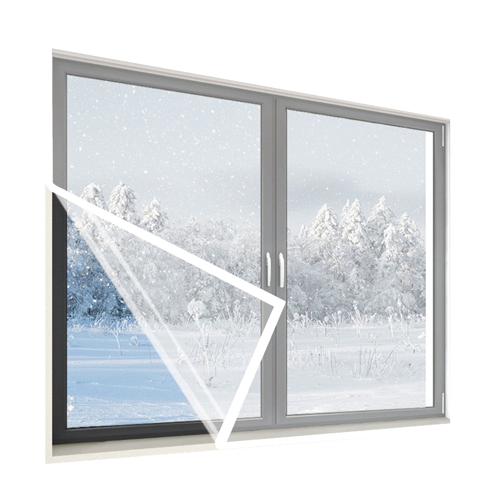Window Insulation for Winter, Plastic for Windows for Winter, Adhesive ...