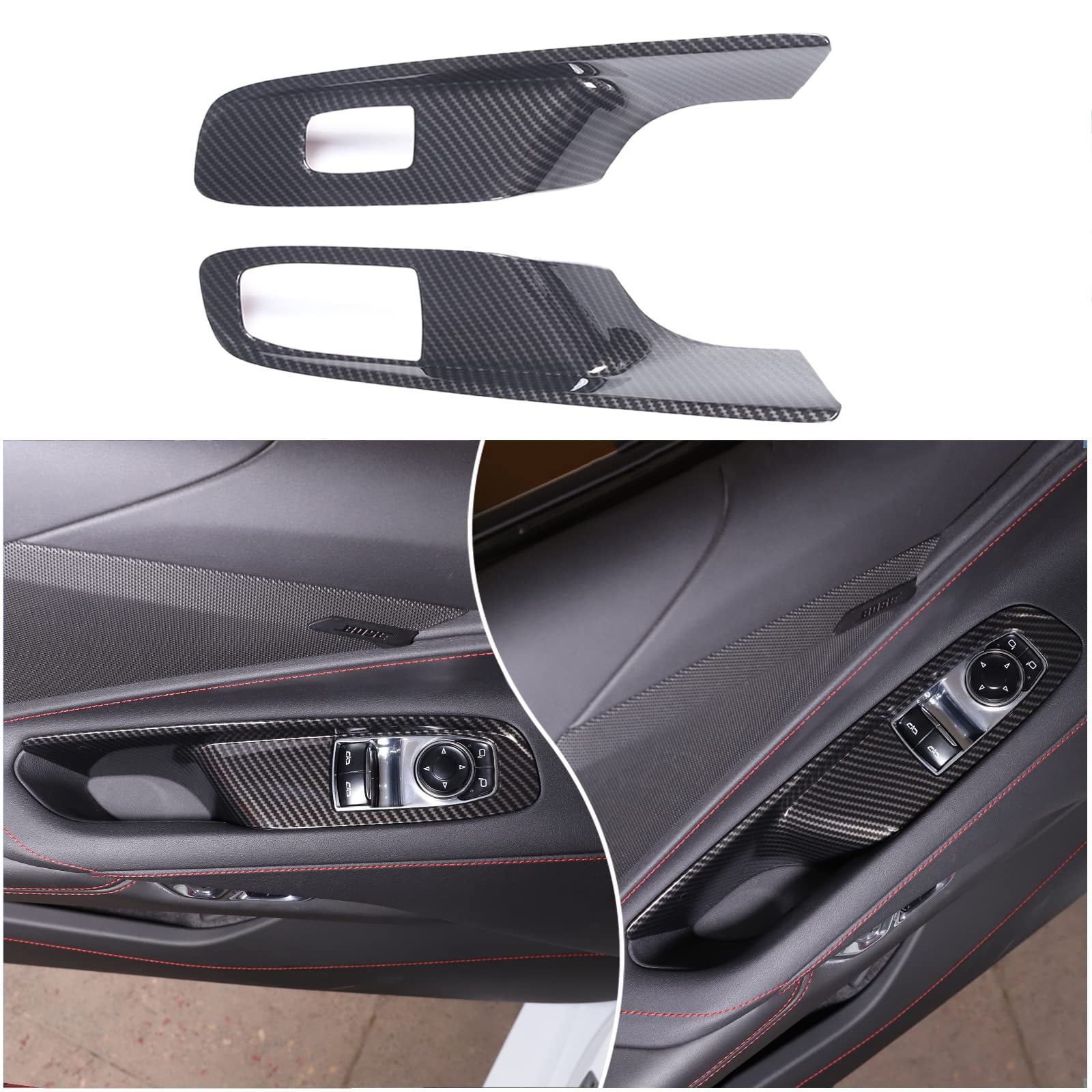 Window Lift Switch Cover SSF20 Compatible with Chevrolet Corvette C8 ...