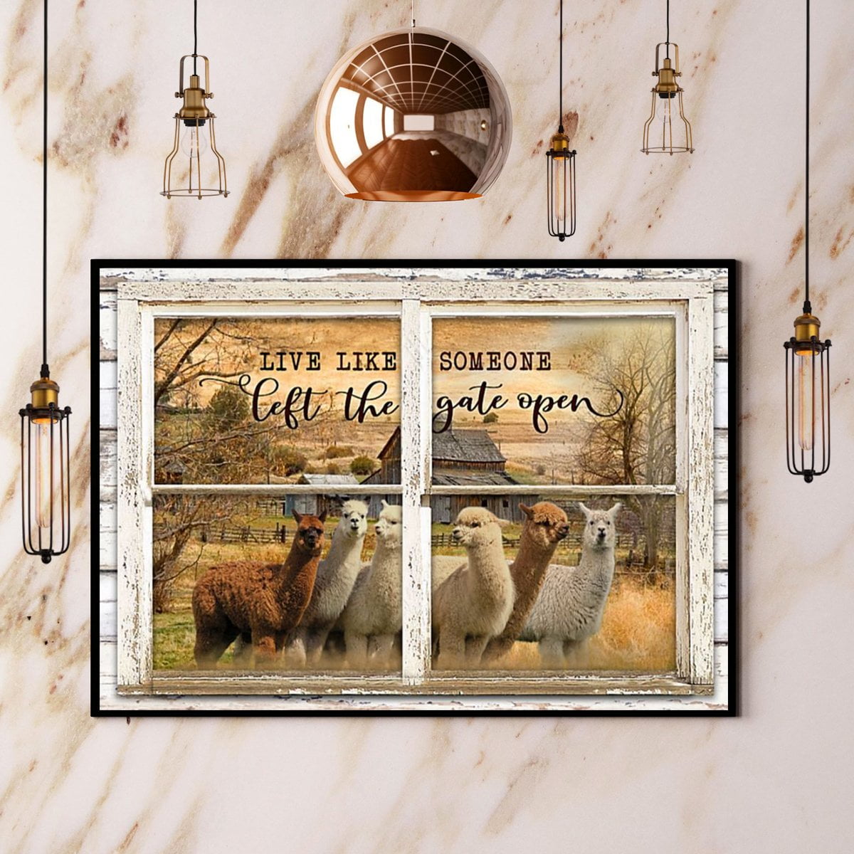 Window Live Like Someone Left The Gate Open Alpaca Horizontal Paper ...