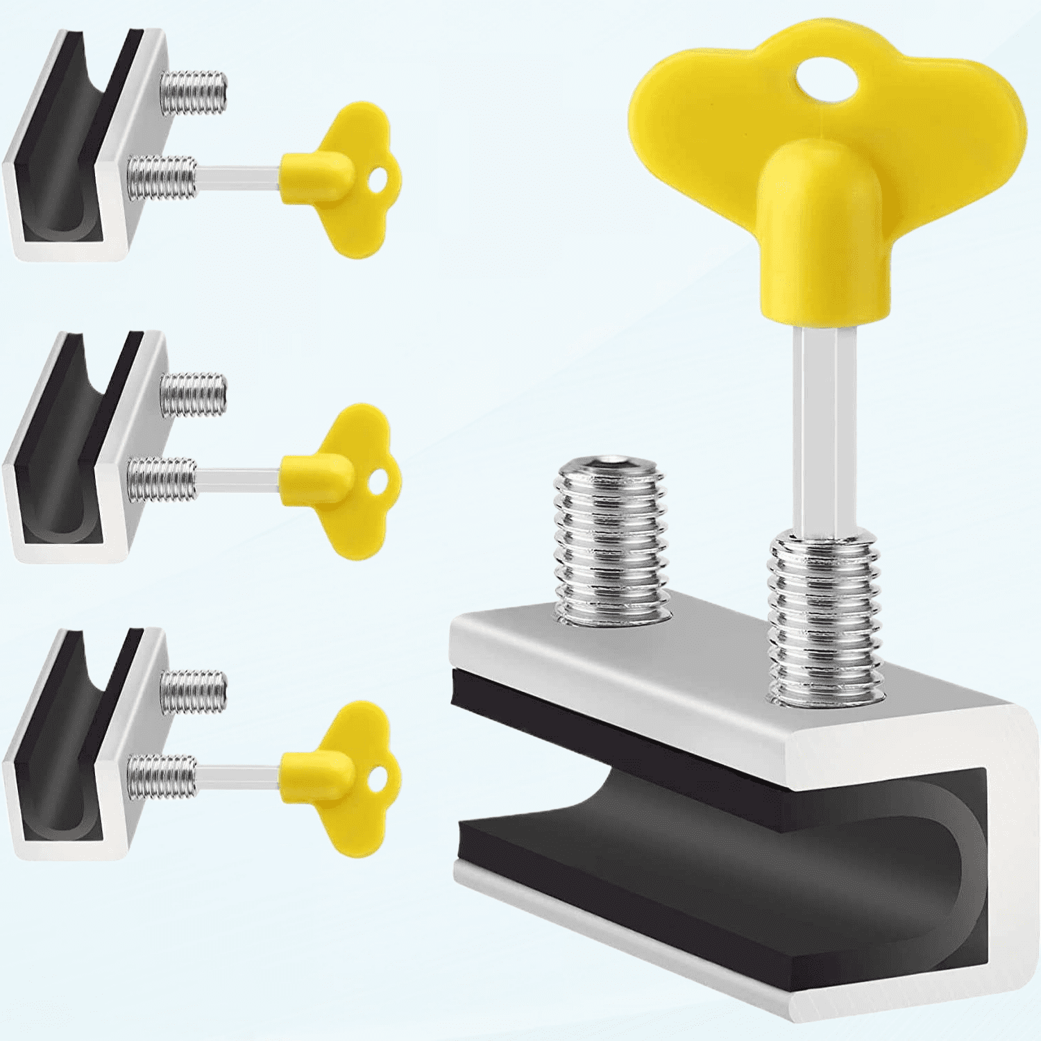 Window Locks, 4 Sets Sliding Door Window Locks Security Up and Down ...