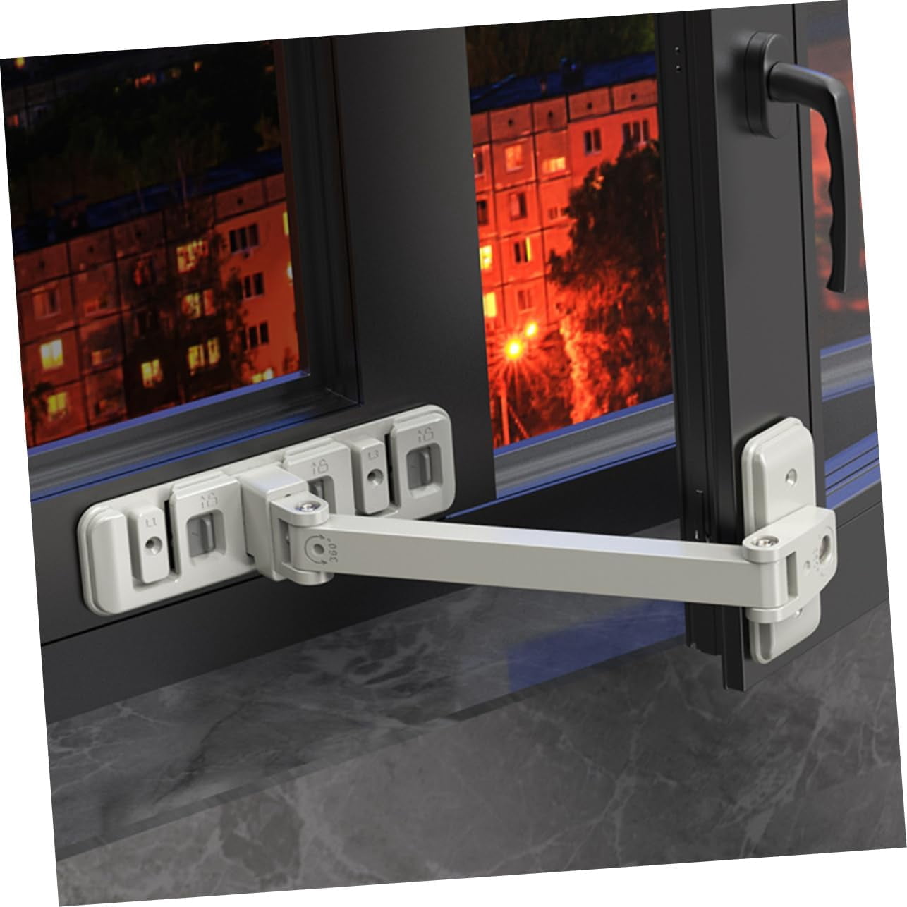 Window Locks, Proof Safety Lock for Windows with Adjustable Strap ...