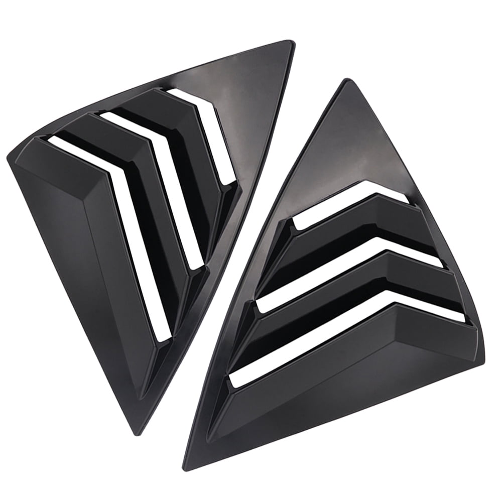 Worgeous Black ABS Car Rear Side Window Louvers for Privacy Protection ...