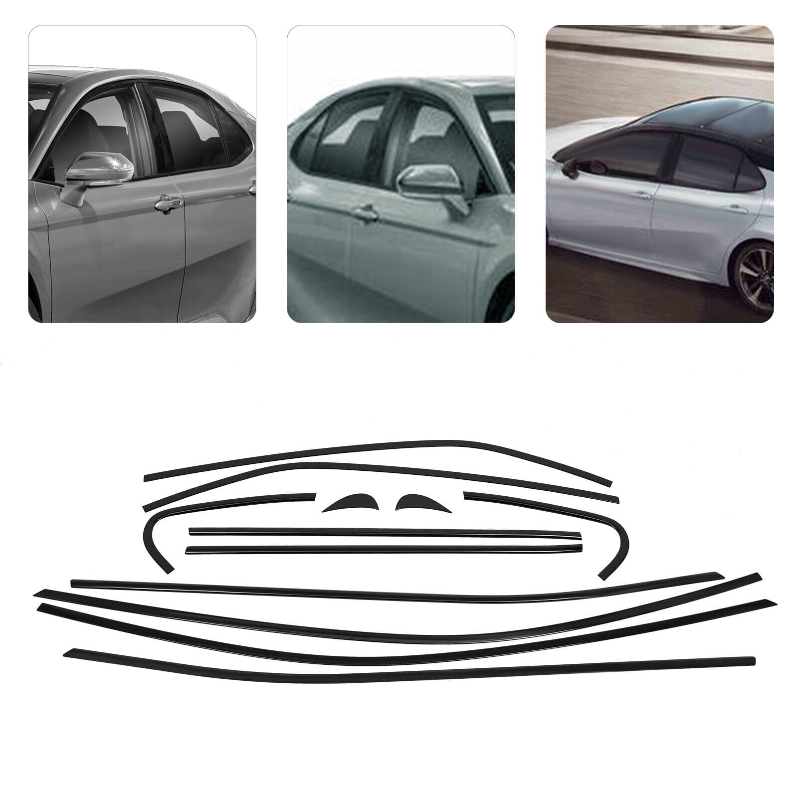 Window Molding Decor Strip Window Molding Trim Strip Fits 2018-2024 ...