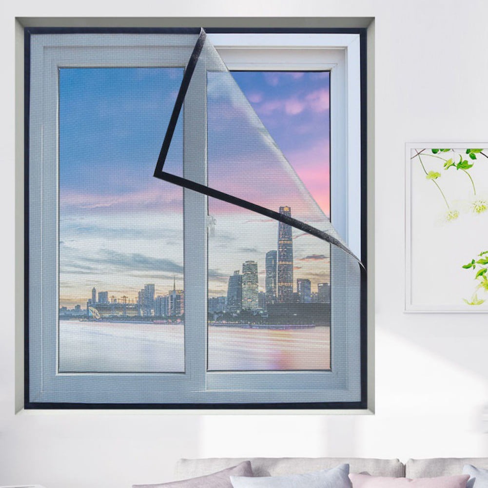 Window Mosquito Net Indoor Insect Fly Screen DIY Self-adhesive ...