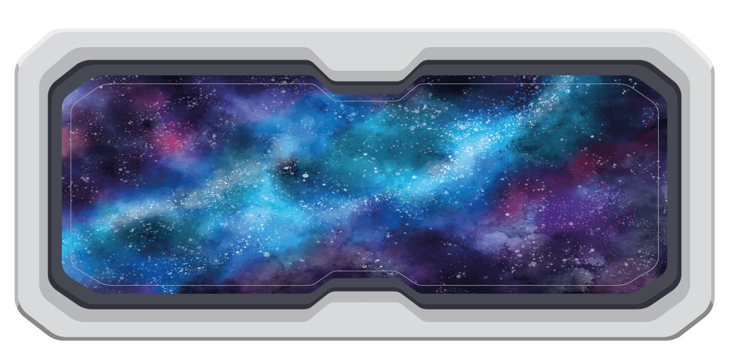 A Window Through Outer Space and Milky Way Abstract Artwork Design ...
