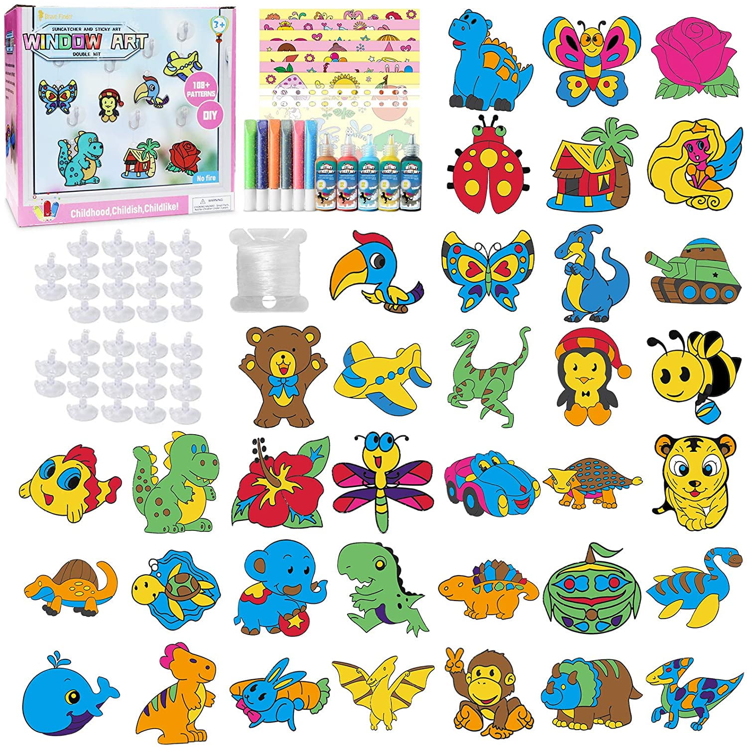 Walmart Window Art Kit: Project Sun Catchers Activity - 36 Suncatchers ...