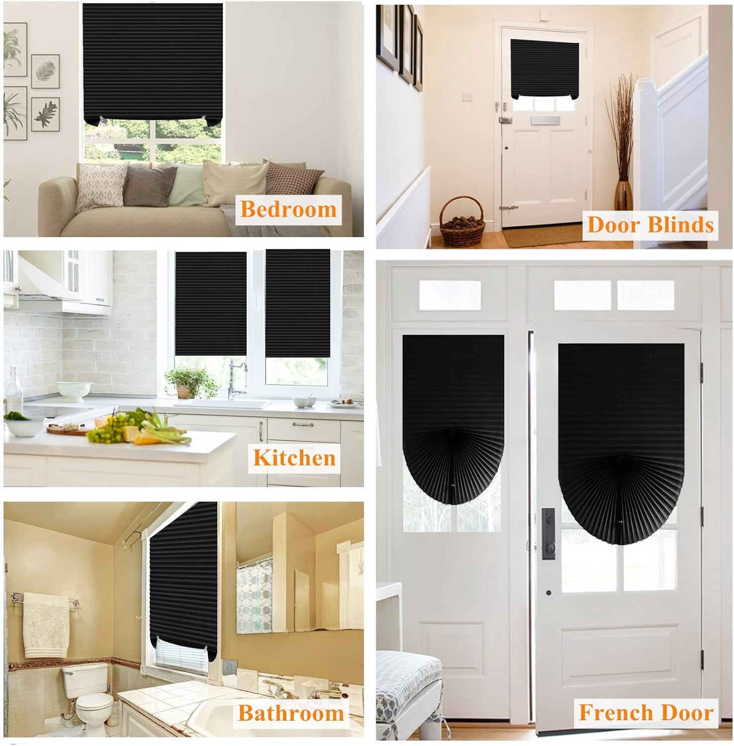 Window Paper Shades Room,Temporary Window Shades No Drill Blinds Self ...