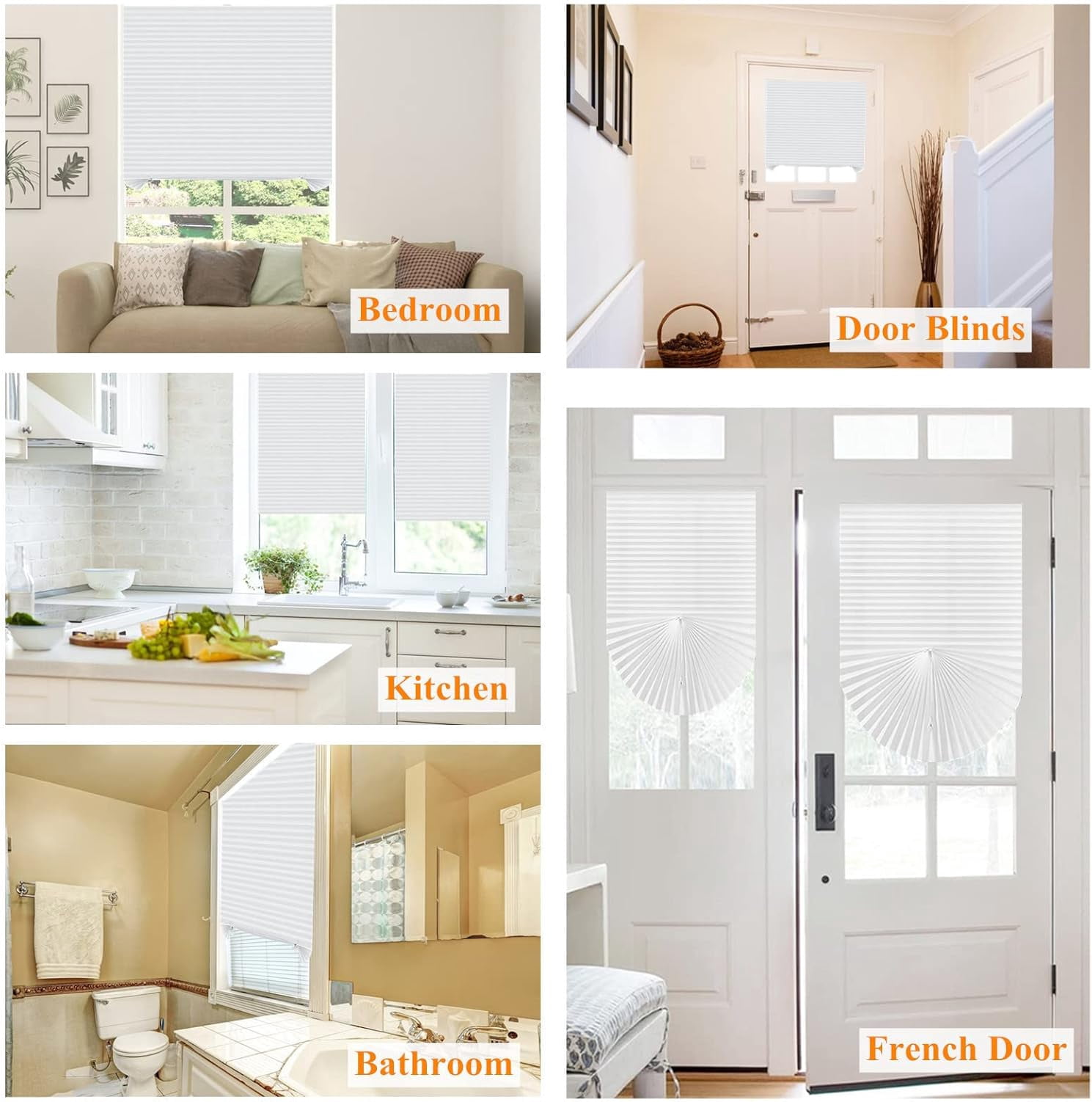 Window Paper Shades Room,Temporary Window Shades No Drill Blinds Self ...